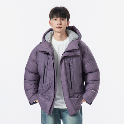 YOKE STUDIAO冬季新款连帽棉服男宽松休闲百搭加厚外套面包服棉衣