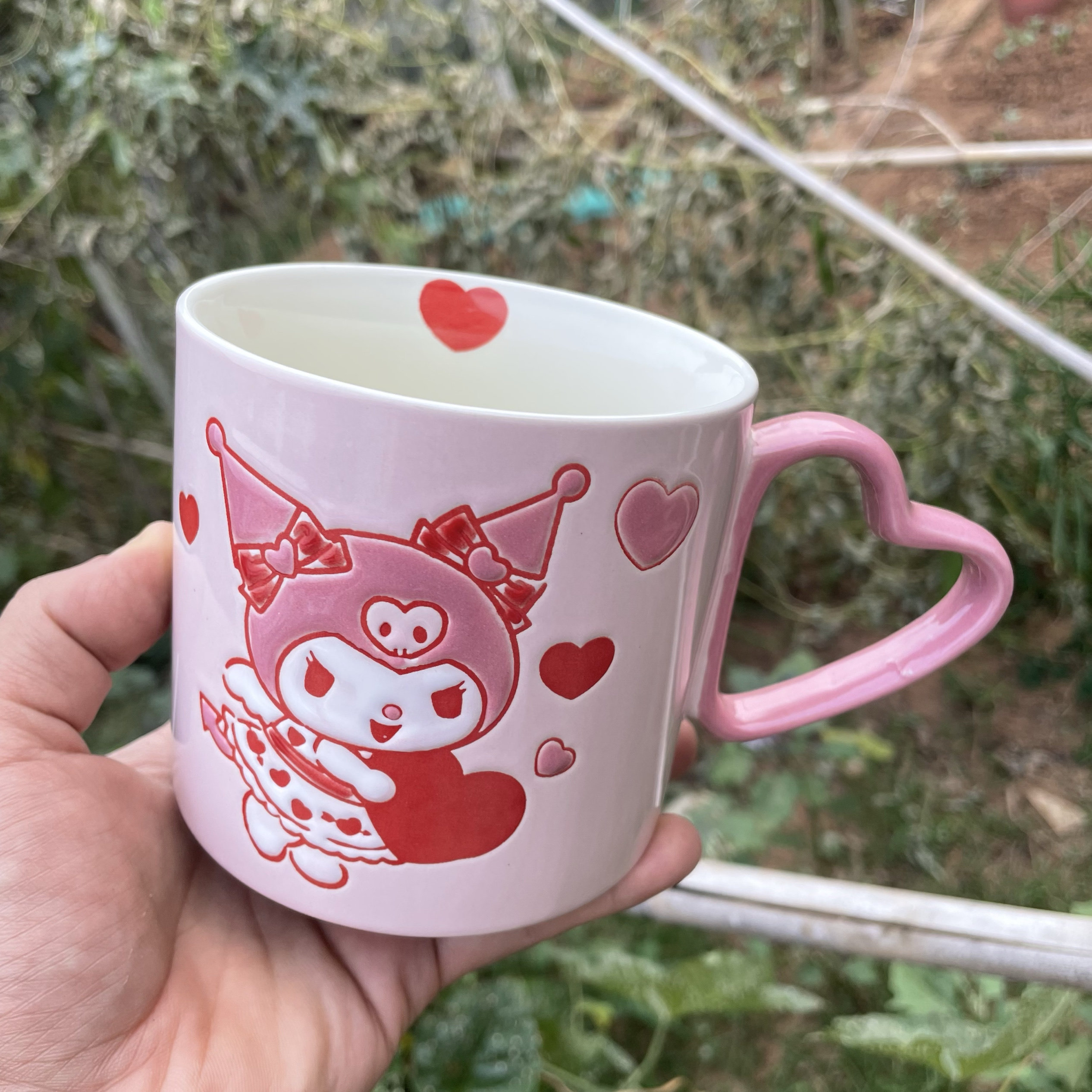 美乐蒂陶瓷杯卡通女生日家用早餐牛奶杯马克杯大容量可爱喝水杯子