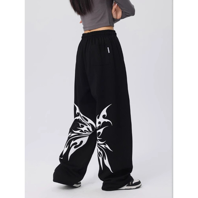 秋季运动街舞宽松卫裤个性