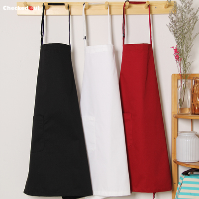 挂脖家用厨房围裙奶茶店韩版