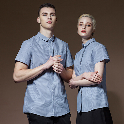 服务员工作服长袖衬衫咖啡厅饭店