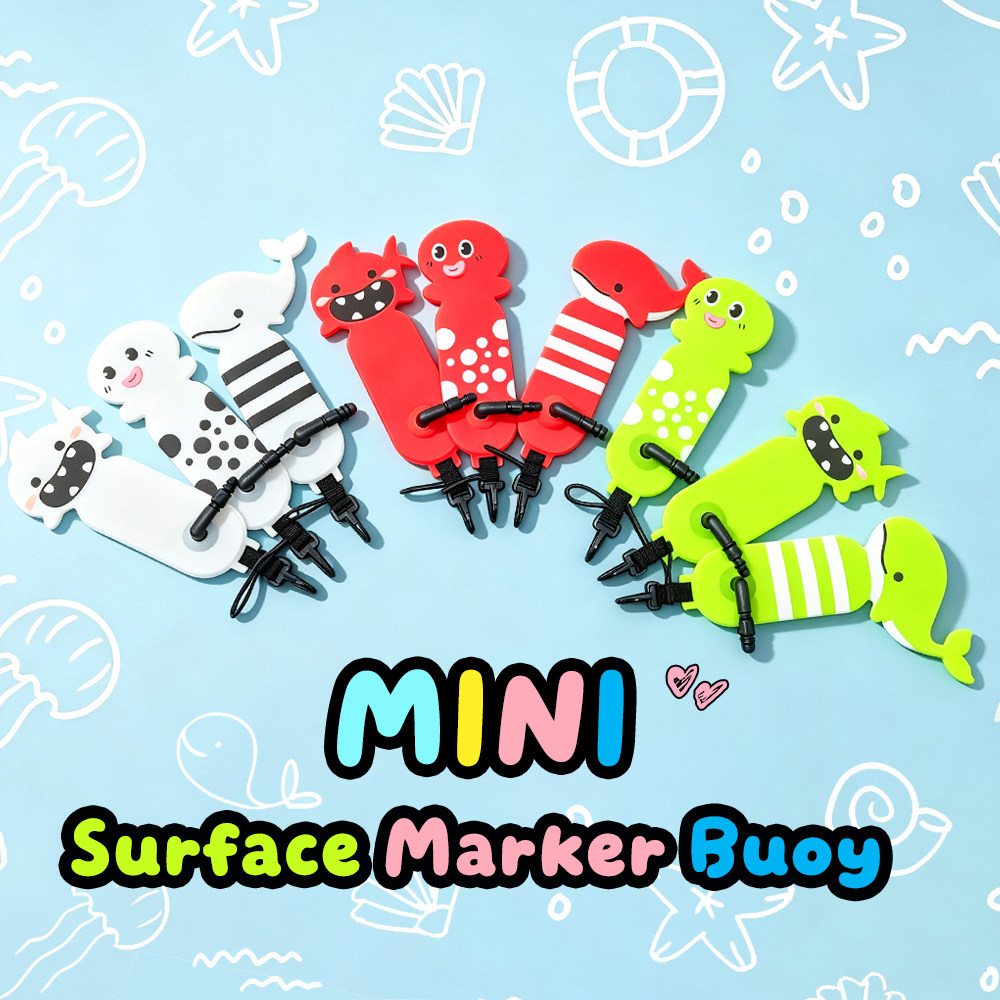 MARSET 新品 潜水SMB迷你象拔浮标跟屁虫 包包挂件鲸鲨钥匙圈挂扣