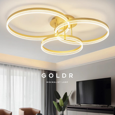 圆环网红书房吸顶灯简约现代