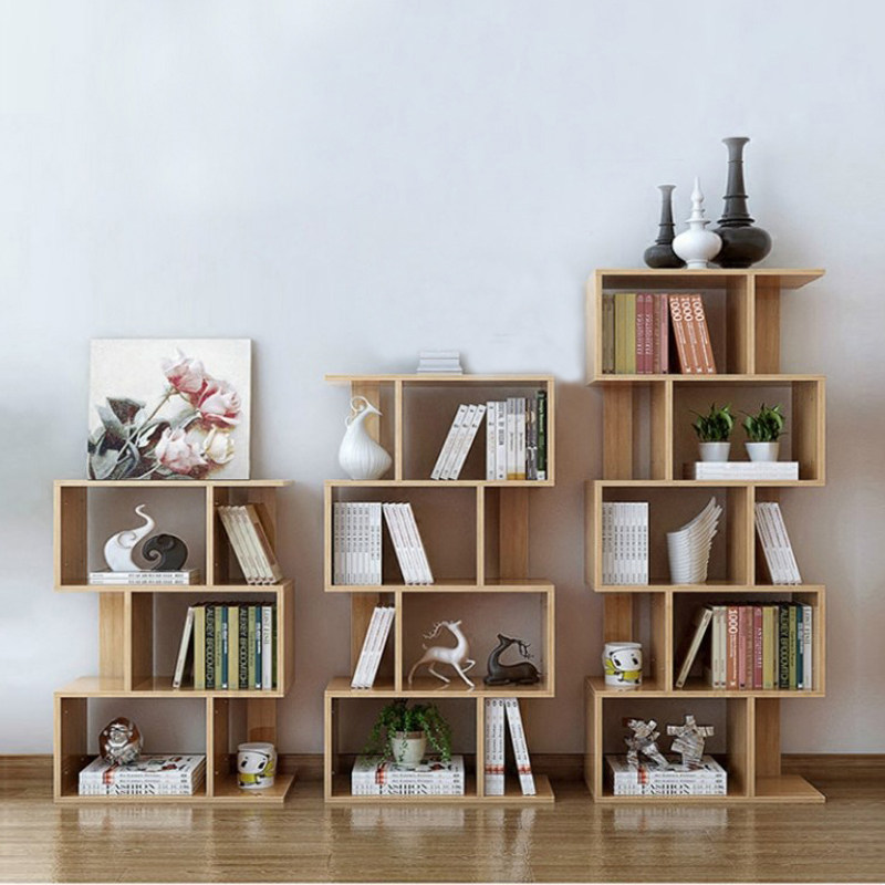 简约现代书架置物架家用桌上收纳架书柜自由组合简易儿童书架落地_虎窝淘