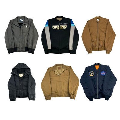 vintage古着美式复古棒球服工装阿美咔叽牛仔男女厚款外套H201