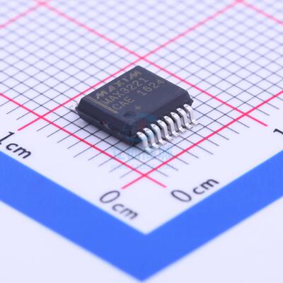 RS232芯片 MAX3221CAE+T SSOP-16_208mil MAXIM 全新原装进口