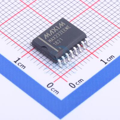 RS232芯片 MAX232EEWE+ SO-16 MAXIM(美信)