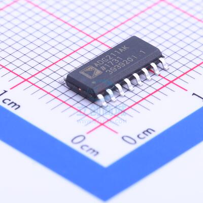 模拟开关/多路复用器 ADG211AKRZ SOIC-16_150mil ADI 全新原装进