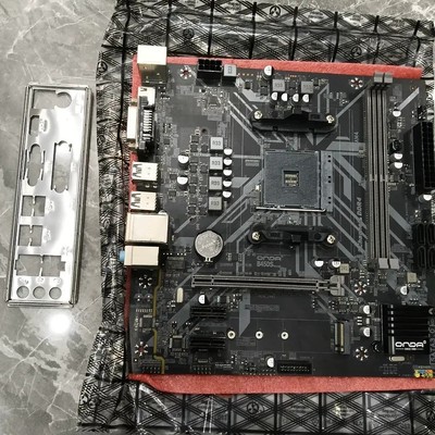 议价昂达B450S V1.00主板， 带挡板，功能完好，支持锐龙