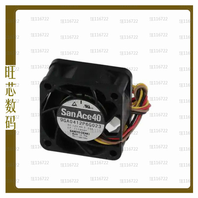 9GA0412P6G023【FAN AXL 40X20MM 12VDC RECT CONN】