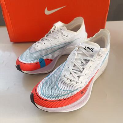 Nike耐克ZoomX Vaporfly Next% 2白红蓝女子马拉松跑鞋CU4123-102