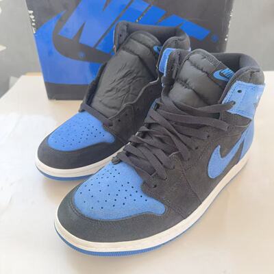 NIKE/耐克Air Jordan 1 High OG 翻毛皮皇家蓝男篮球鞋DZ5485-042