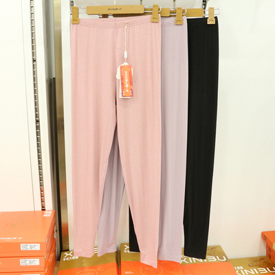 新一步春秋女士秋裤薄款热的快修身高腰弹力打底裤衬裤线裤38012