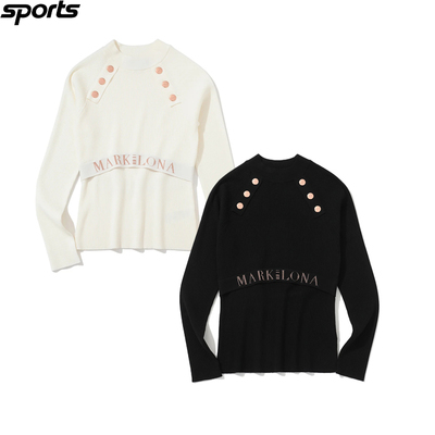 韩国代购mark&lona高尔夫球服26春女标志修身弹力运动圆领针织衫