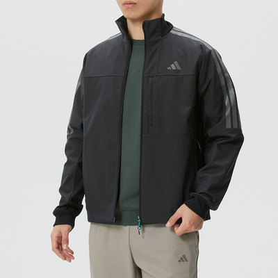 阿迪达斯男春季立领透气运动夹克