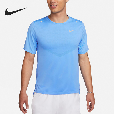Nike/耐克正品2023新款男士跑步透气圆领短袖T恤CZ9185-412
