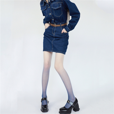 AYTofilms辣妹彩色丝袜渐变袜