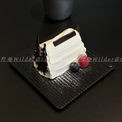 复古陶瓷盘条纹浅盘甜品盘