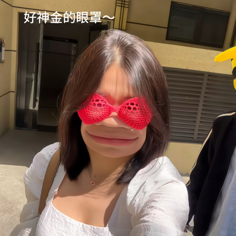 3D打印昆虫复眼镂空眼镜趣味整蛊男女网格遮阳镜汽车用品防晒眼镜