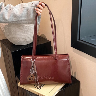 腋下包女高级感复古单肩三层大容量包包2025新款通勤时尚休闲包包