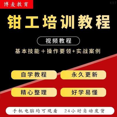 钳工技能视频教程培训初级中级零基础装配机修工具
