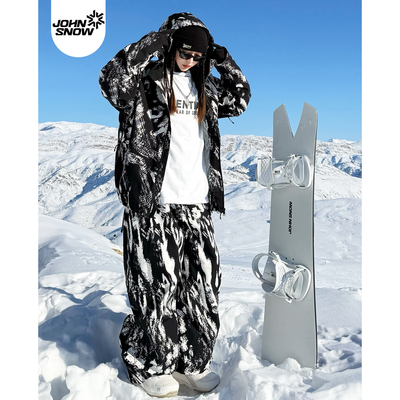 潮流印花设计！高颜值滑雪服套装