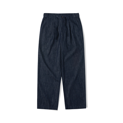 NATIVEWELL牛仔宽松休闲长裤随性不易褪色仿牛仔色织长绒棉