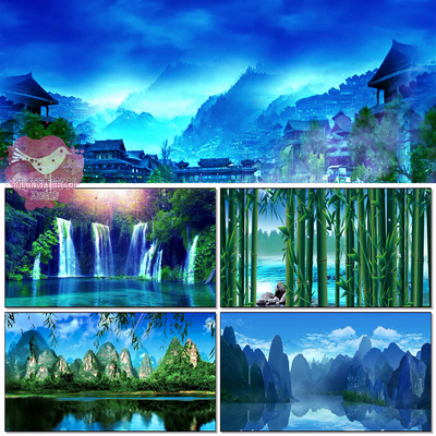 《幸福山歌》少数民族苗族山歌竹林水车晚会舞台LED背景视频素材