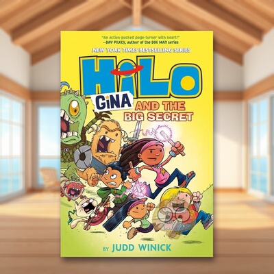 【预售】希罗漫画系列 8：吉娜和大秘密英文儿童漫画进口原版外版书精装3-6周岁Hilo Book 8: Gina and the Big Secret: (A Grap书