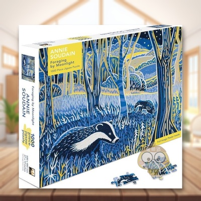 【现货】拼图安妮苏丹月光觅食Puzzle Annie Soudain英文文创拼图Flame Tree StudioFlame Tree进口原版书839647932书籍图书外版正