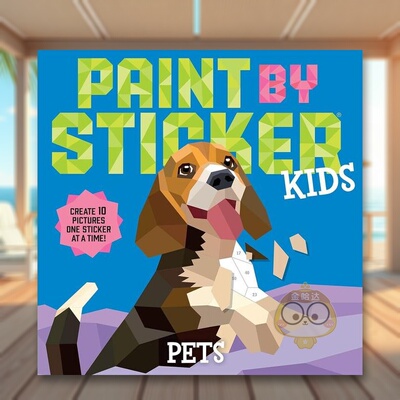 【现货】儿童贴纸绘画宠物Paint by Sticker Kids英文贴纸书WORKMAN PUBLISHING简装Workman进口原版书523519361书籍图书外版正版