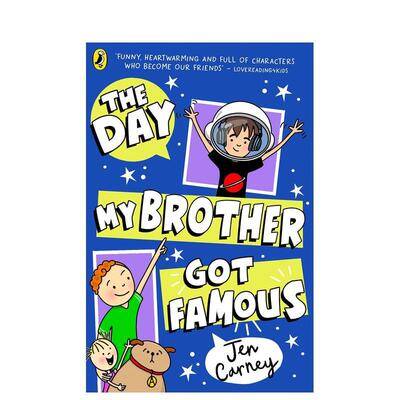 【预售】我的弟弟成名记 【The Famous Series】The Day My Brother Got Famous 原版英文儿童桥梁书 儿童幽默趣味插图故事系列进