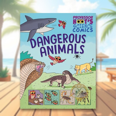 【现货】霍特教授的科学漫画：危险动物 Professor Hoot's Science Comics: Dangerous Animals 原版英文儿童绘本进口书籍图书外版