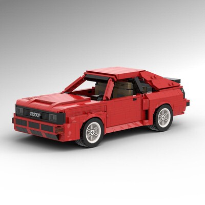 MOC-65510 奥D运动四轮驱动1984款 1255片 电子图纸 拼插积木
