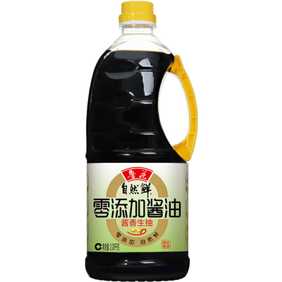 鲁花自然鲜零添加酱油2.08KG 酱香生抽