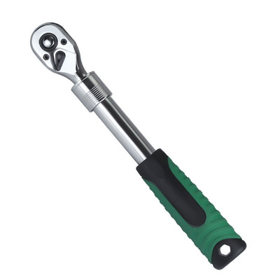72-Tooth 1/2-Inch Extendable Socket Ratchet Wrench for Car