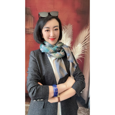 克什米尔披肩通勤赴宴一针一线从容优雅古法70*200披肩01004