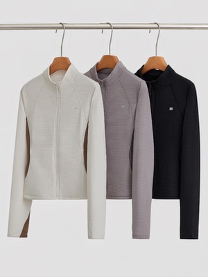 2025新款户外立领卫衣休闲收腰显瘦保暖热特姆混纺方格绒外套女