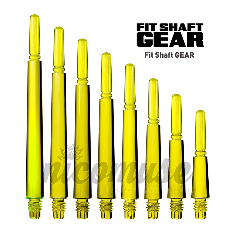 FIT SHAFT GEAR NORMAL 透明黄色 树脂飞镖杆 旋转型/自锁型