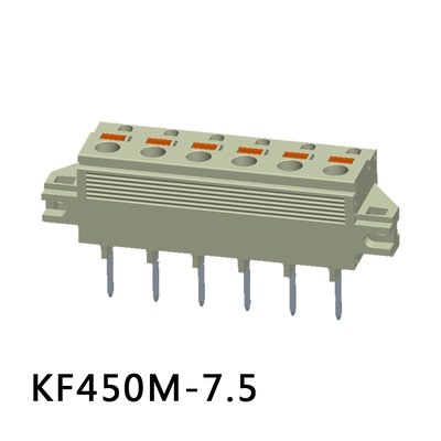 7.5mm炎牛连接器凤凰弹簧式PCB接线端子 YN450M/KF/239/长针/长脚