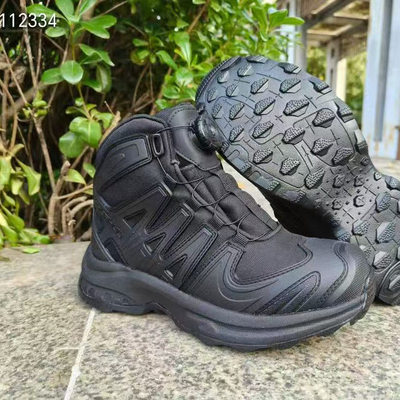 【雪风优选】尖兵原厂代工黑色旋钮中帮战术秋冬户外吸汗防刺保暖