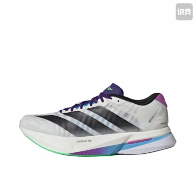 adidas Adizero Boston 13 跑鞋 低帮系带防滑耐磨JS4946