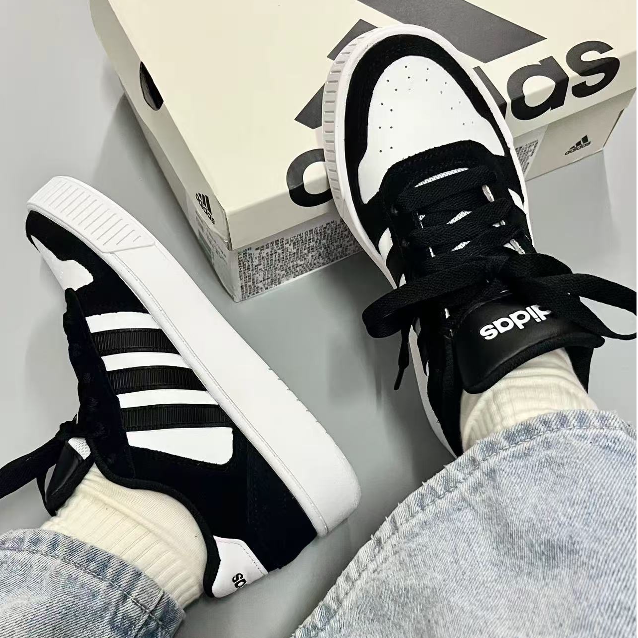 正品Adidas阿迪达斯2025年流行款男鞋休闲休闲日常复古风情侣潮鞋