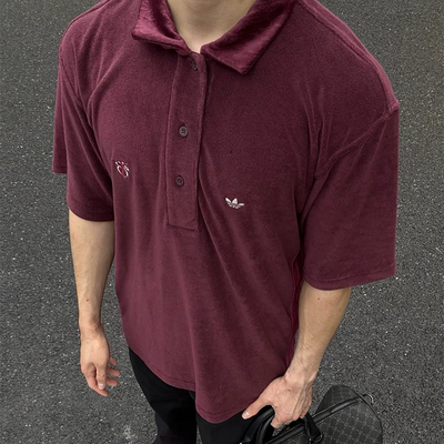 阿迪达斯三叶草男透气足球POLO