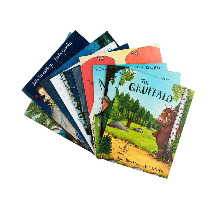 英文绘本Julia Donaldson茱莉亚唐纳森10册套装The gruffalo 's Child咕噜牛小妞妞儿童图画阅读书籍7-12岁英语绘 原版书籍 迪赛纳