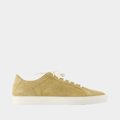 COMMON PROJECTS 阿基里斯纤细高级运动鞋 - 皮质 - 米色