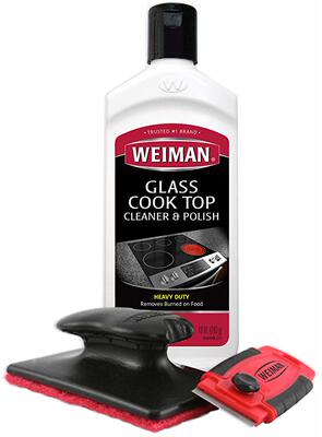 美国代购Weiman Cooktop Cleaner Kit - Cook Top Cleaner and Po