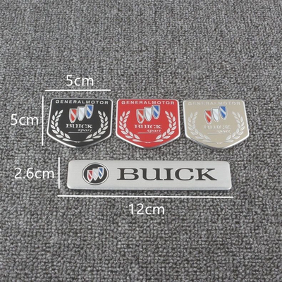 适用别克GL8英朗威朗君越凯越君威改装金属车标装饰铝合金划痕贴