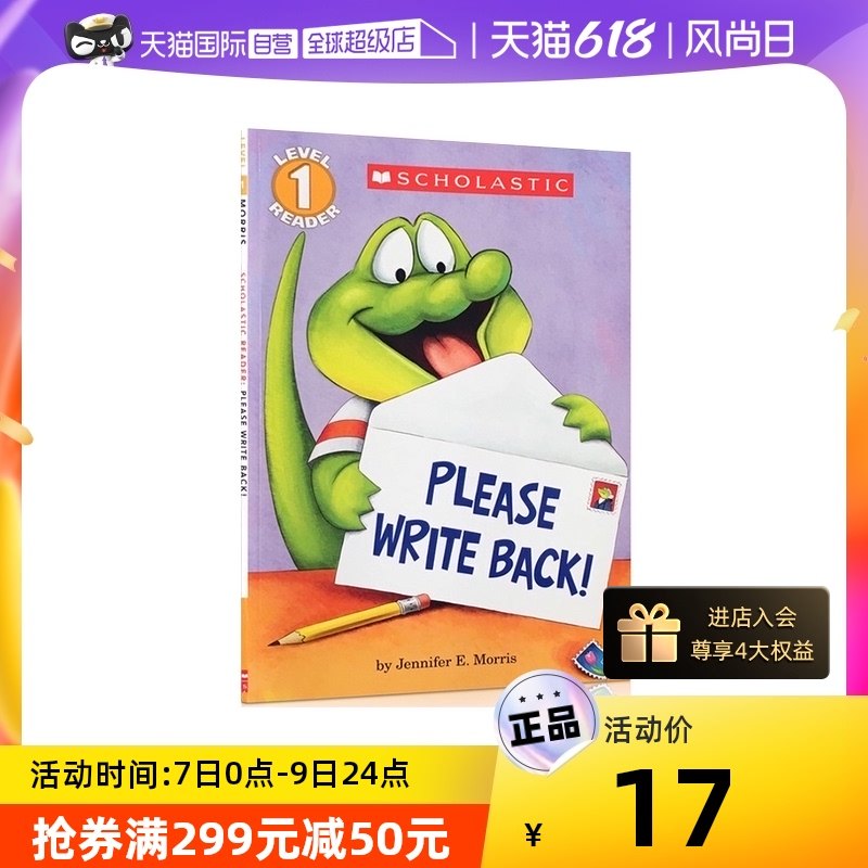 【自营】英文原版启蒙绘本 Please Write Back!请回信 Scholastic Reader Level 1学乐分级读物常青藤爸爸 ...