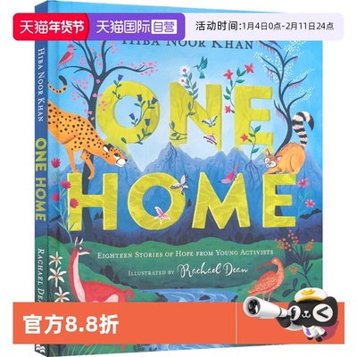 【自营】One Home Eighteen Stories of Hope from Young Activists 18位青年环保活动家的真实故事 青少年百科科普 英文原版进口